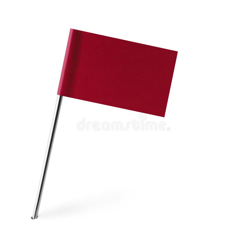 Red Triangle Flag stock illustration. Illustration of image - 34638205