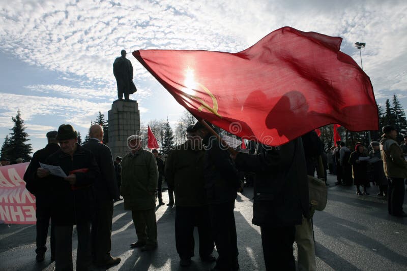 Red Flag editorial stock photo. Image of flag, movement - 64466848