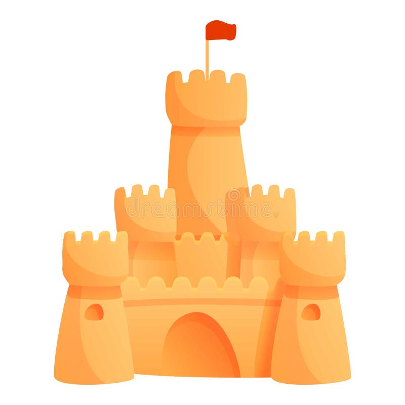 Cartoon Sand Castle Stock Illustrations – 2,672 Cartoon Sand Castle ...