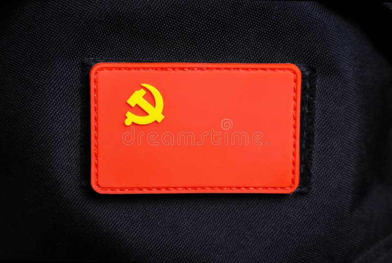 Red flag of Soviet Union. stock photo. Image of banner - 184918276