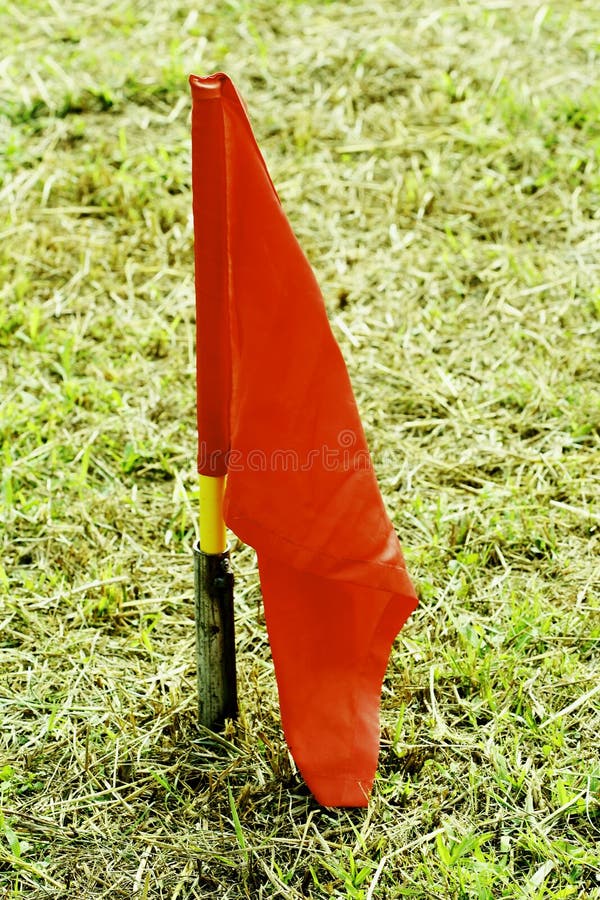 Red flag stock photo. Image of view, lawn, hobby, play - 47387292