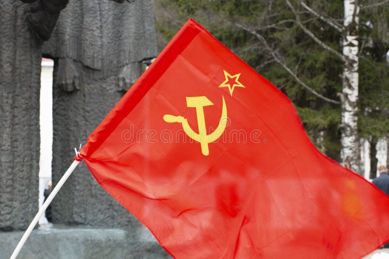 The Red Flag of Victory in the Great Patriotic War.Flag of the USSR ...