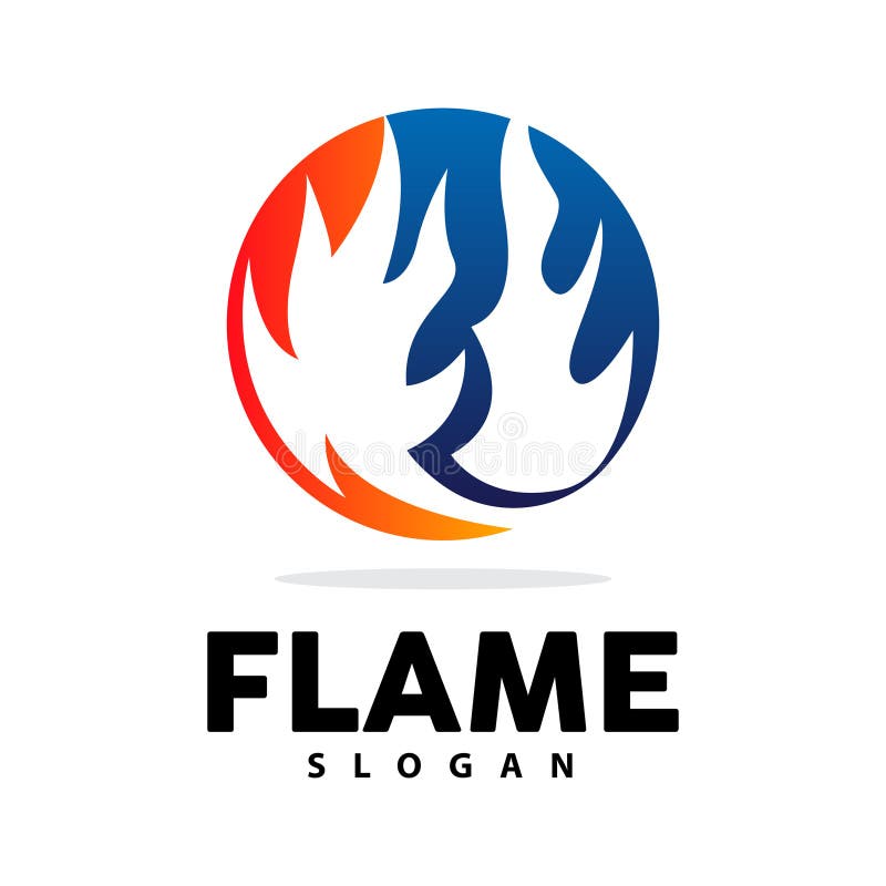 Red Flame Logo, Burning Heat Fire Vector, Fire Logo Template Icon ...
