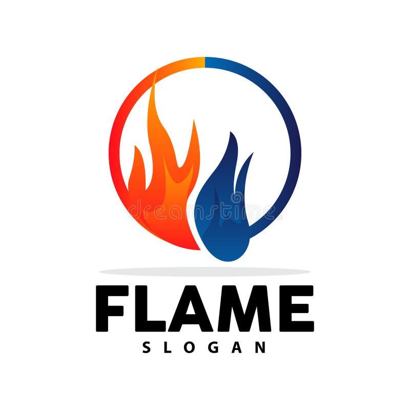 Red Flame Logo, Burning Heat Fire Vector, Fire Logo Template Icon ...