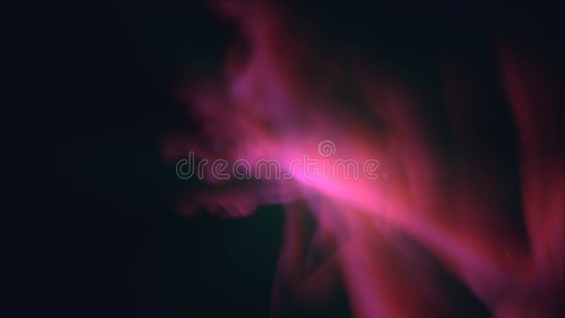 Vibrant Red Flame Dancing in the Wind Against Black Background Stock ...