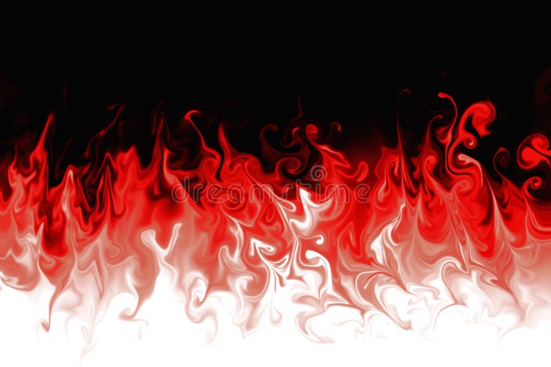 Red flames are burning stock illustration. Illustration of burning ...
