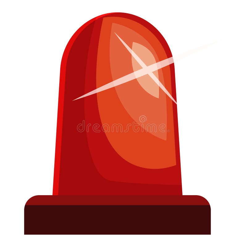 Red Flasher Emitting Intermittent Light Signal Stock Vector ...