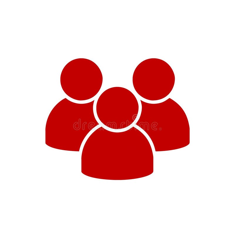 Group Icon Red Figure Stock Illustrations – 1,688 Group Icon Red Figure ...