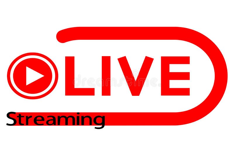 Live Streaming Video Camera. Broadcast. on Air Button. Live ...