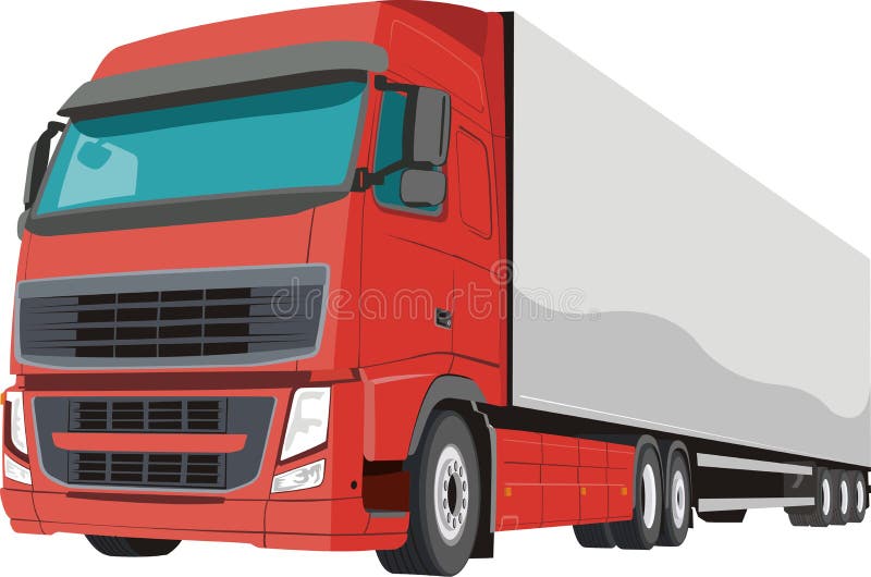 Red Flat Nose Truck Stock Illustrations – 2 Red Flat Nose Truck Stock ...