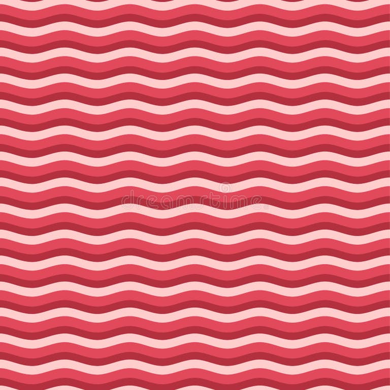Red flat wave pattern. stock vector. Illustration of graphic - 230752059