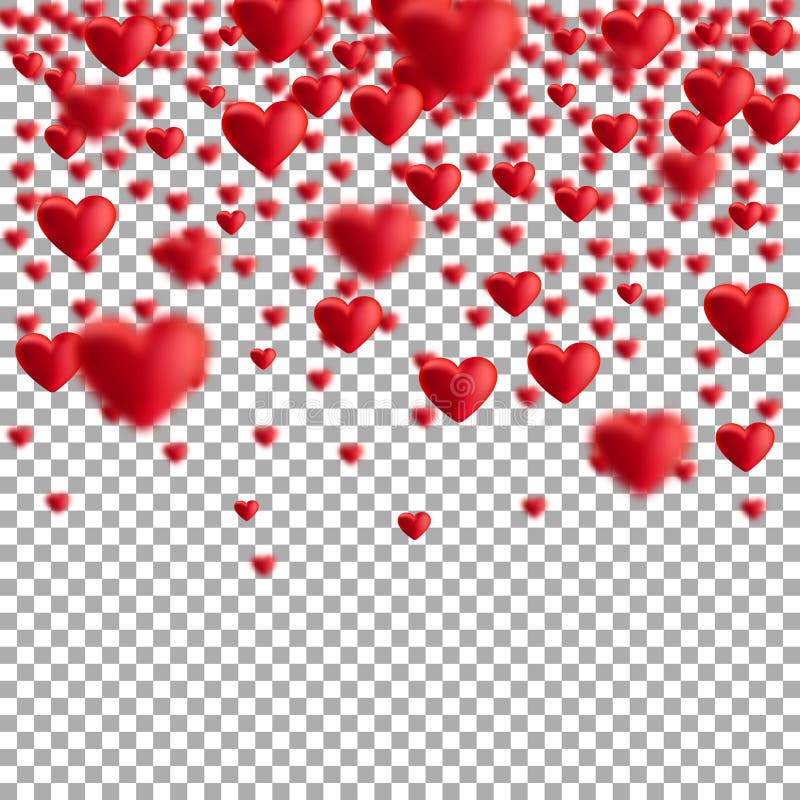 Transparent Floating Hearts Background Stock Illustrations – 260 ...