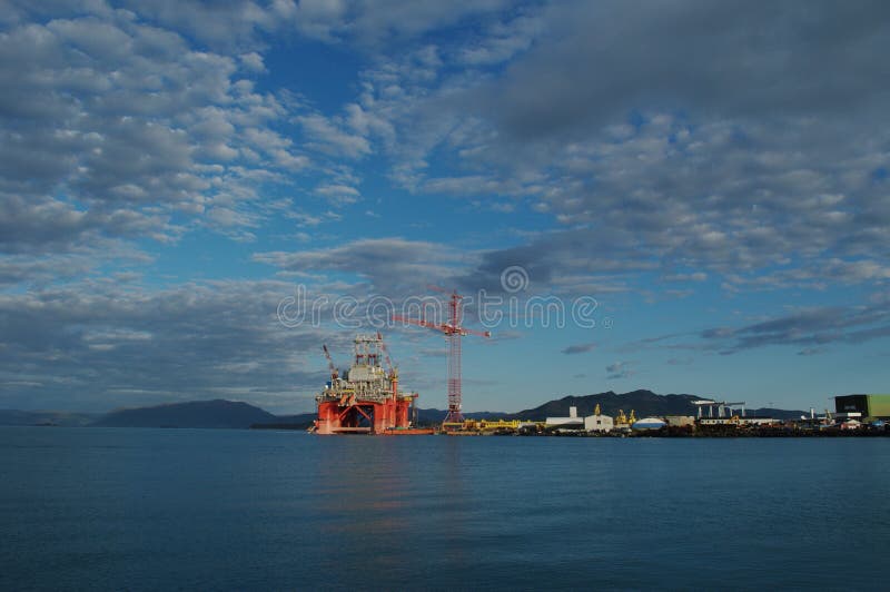 Oil platform stock photo. Image of production, power - 86667596