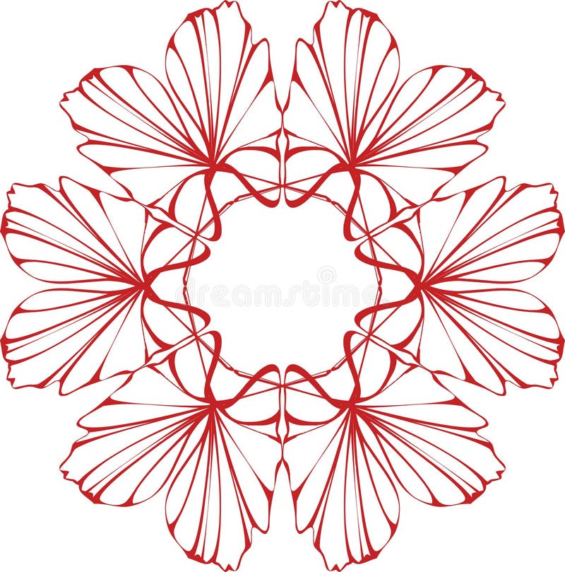 Red floral design stock vector. Illustration of foliage - 2700471
