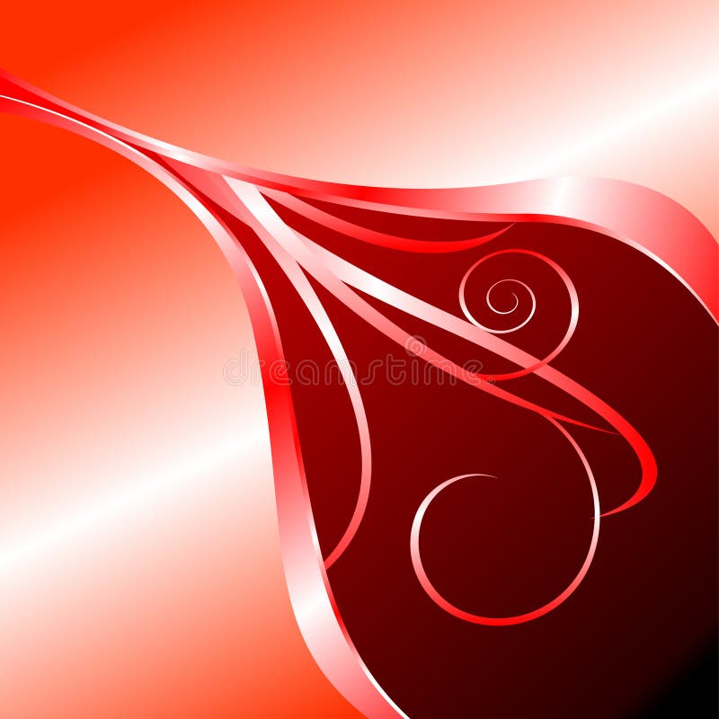 Red Floral Design Picture. Image: 5524156