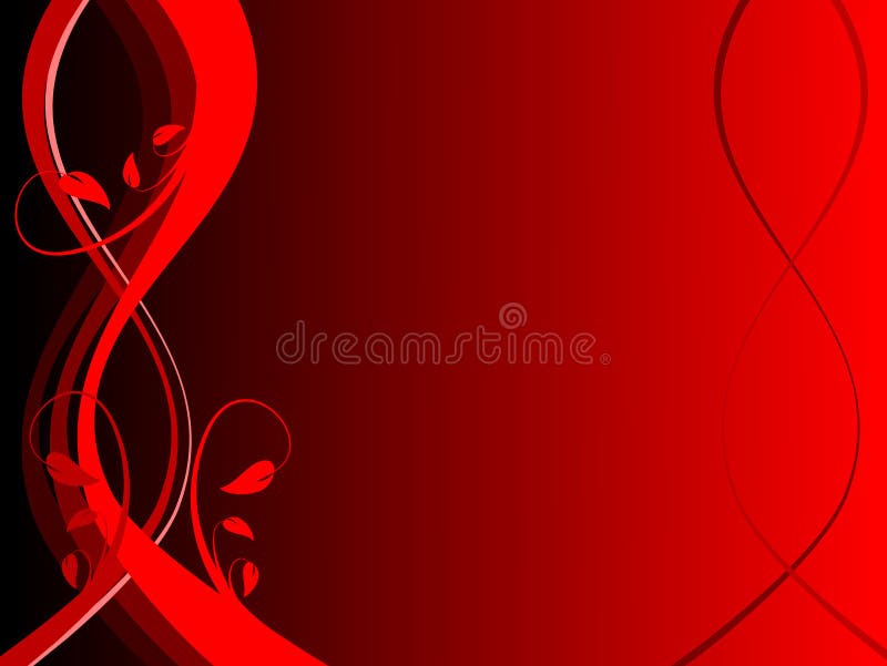 Formal Red Floral Background Stock Vector - Illustration of pattern ...