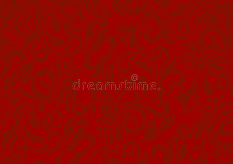 Red Floral Pattern Design Wallpaper Stock Illustration - Illustration ...