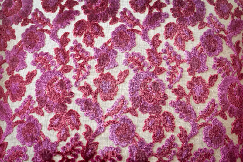 Red Floral Pattern Fabric stock photo. Image of style - 86064334