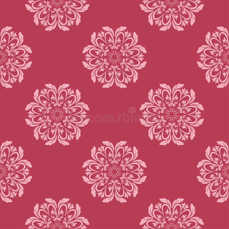 Red Floral Seamless Pattern Stock Vector - Illustration of fashion ...