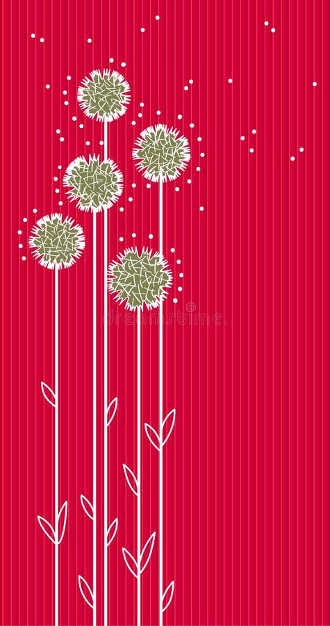 Red Floral Vector Background Picture. Image: 15766442