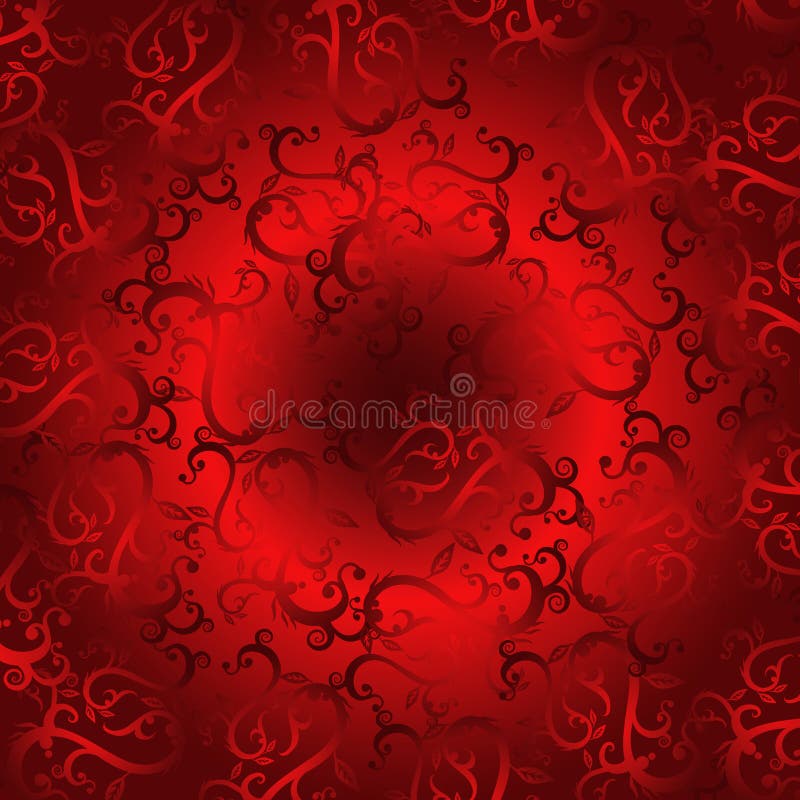Red flourish background stock illustration. Illustration of ornament ...