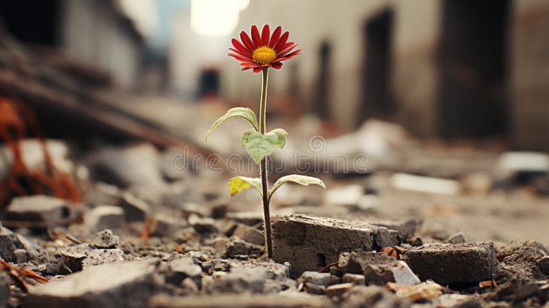 132 Growing Flower Rubble Stock Photos - Free & Royalty-Free Stock ...