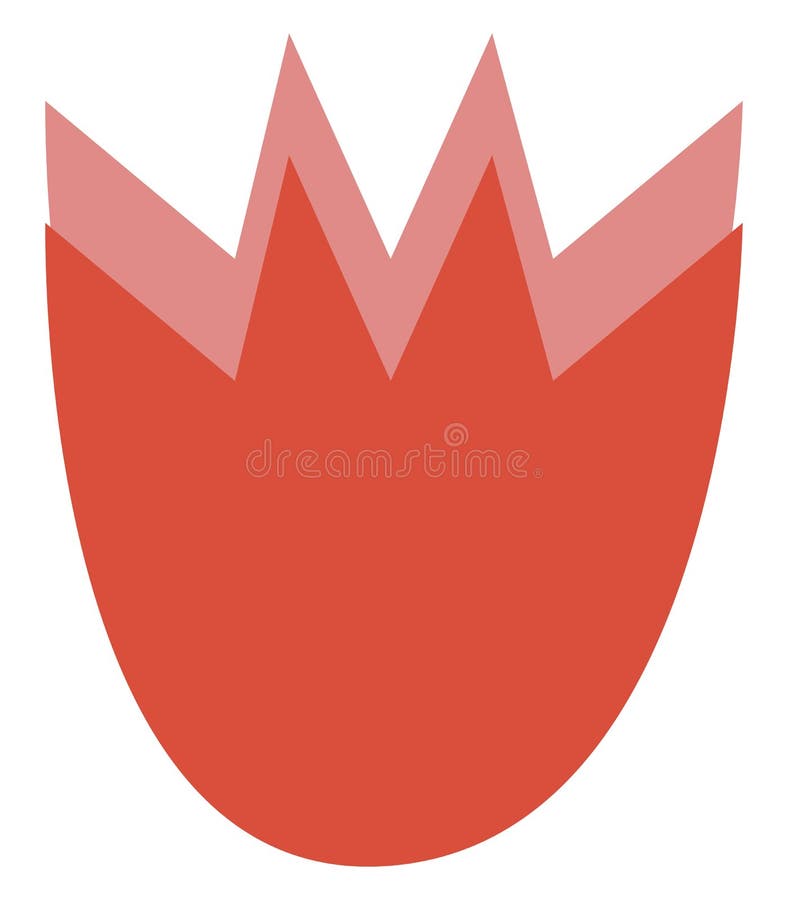 Red flower, icon stock vector. Illustration of season - 261070684