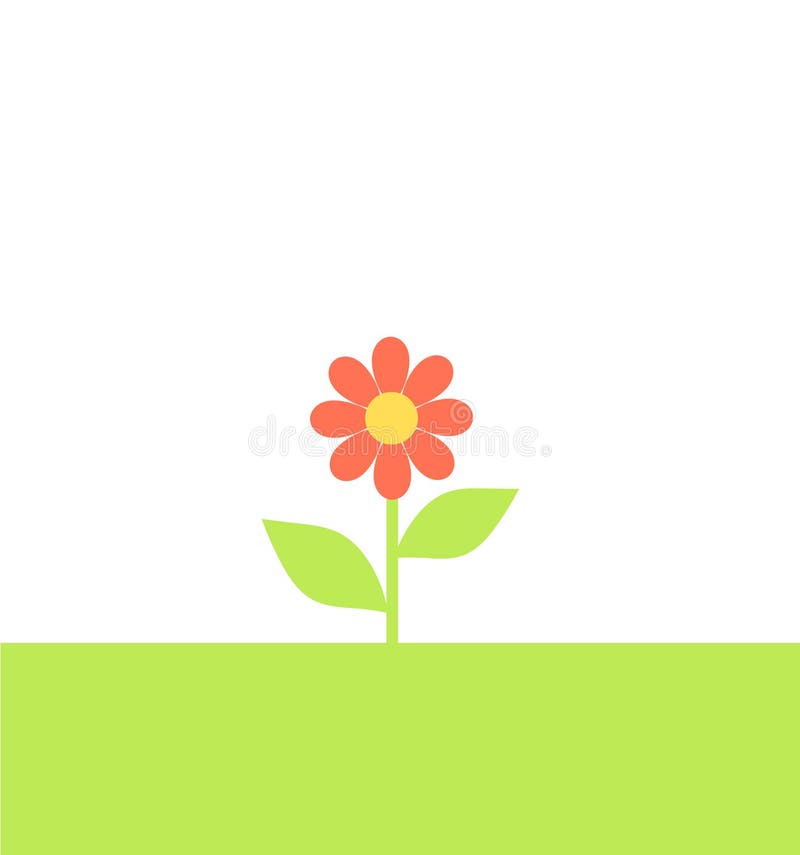 Red flower vector stock vector. Illustration of garden - 78948831