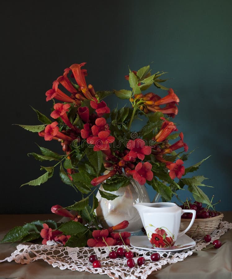 Red flowers stock photo. Image of love, still, nectar - 22535412