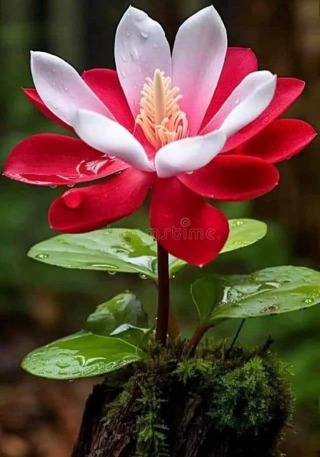 Red Flowers, Wild Flowers, Red and White Stock Photo - Image of design ...