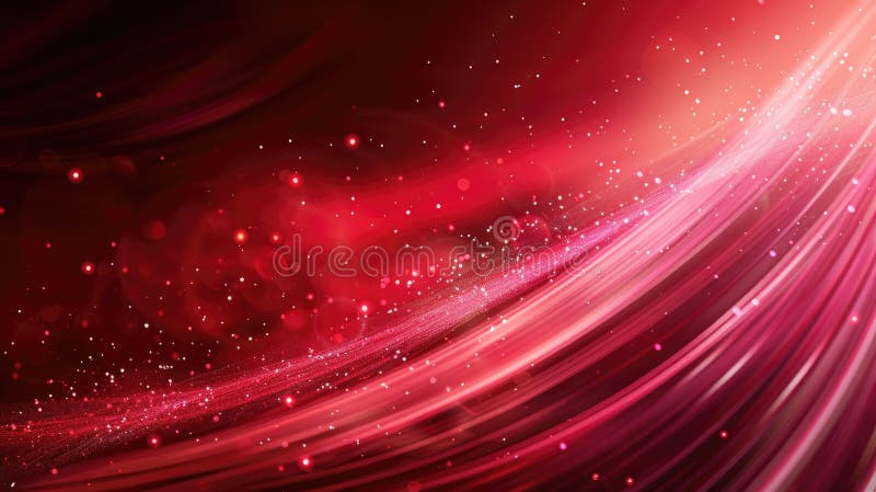 Red Flowing Energy with Shiny Particles AIG535 Stock Photo - Image of ...