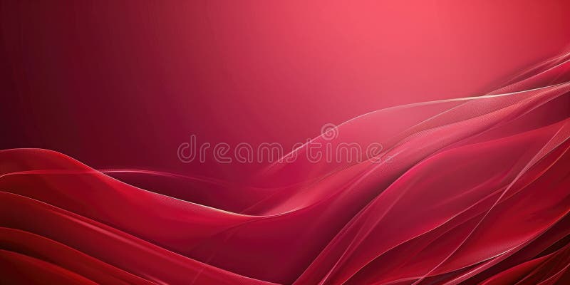 Red Flowing Fabric with a Gradient on a Soft Red Background. Abstract ...