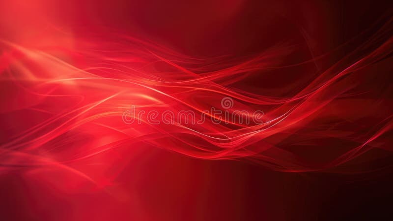 Red Flowing Fabric with a Gradient on a Soft Red Background. Abstract ...