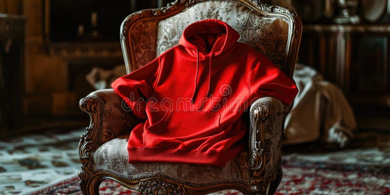Vintage Red Robe in a Gold Frame Stock Photo - Image of golden, luxury ...