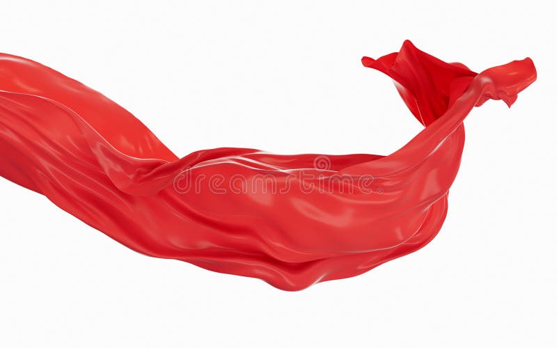 Red Flying Clothes, 3d Rendering Stock Illustration - Illustration of ...