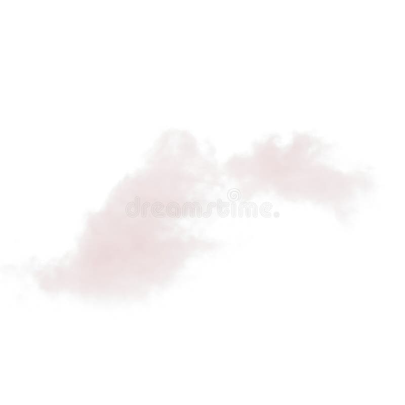 Red Fog. 3D Render. Isolated on White Background. Stock Illustration ...
