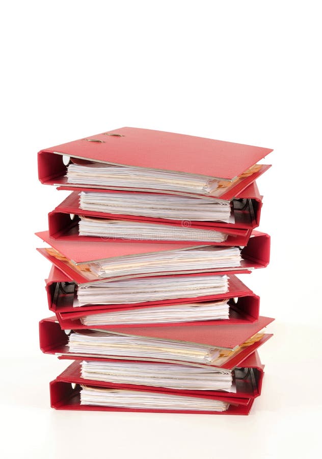 Red folder stock photo. Image of isolated, lever, file - 21704342