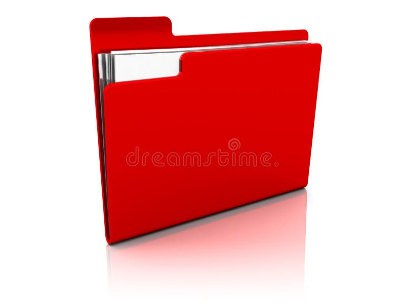 Red Folder Icon Royalty Free Stock Images - Image: 14538509