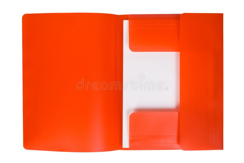 Folder and paper on white stock photo. Image of manilla - 1491242