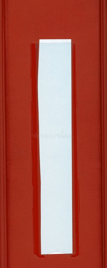 Red folder, white label stock photo. Image of office - 169164420