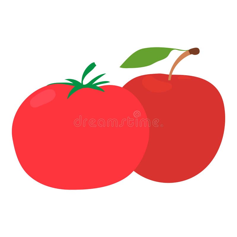 Red Food Icon, Isometric Style Stock Vector - Illustration of autumn ...