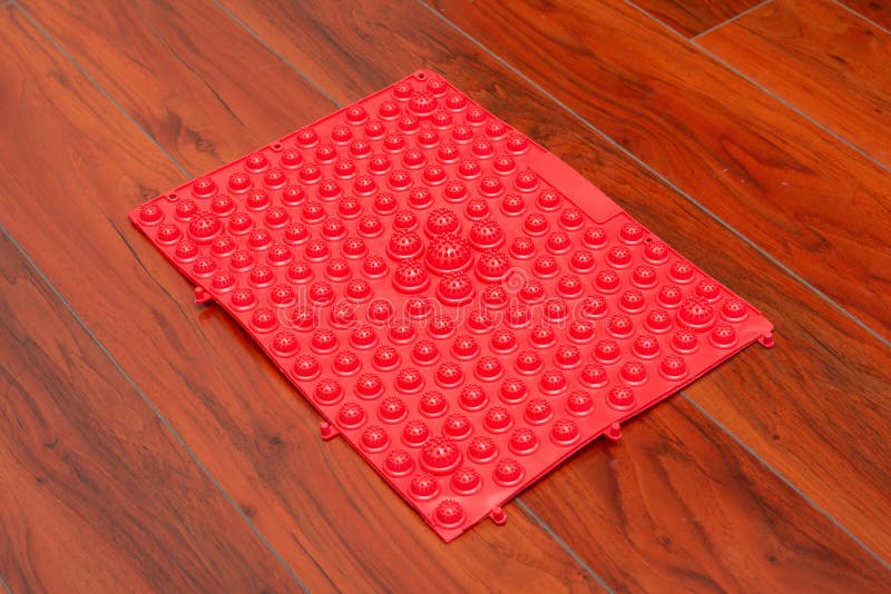 Red Foot Massage Pad with Plastic Dome Stock Image - Image of foot ...