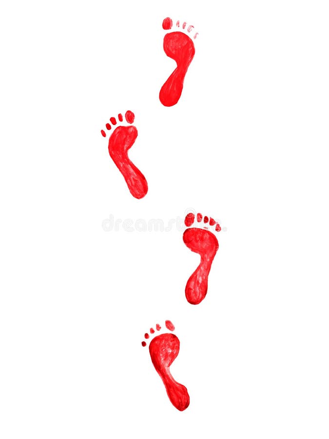 Baby Foot Prints All Colors of the Rainbow. Stock Image - Image of ...