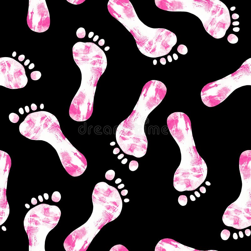 245 Red Footprints Pattern Black Background Stock Photos - Free ...