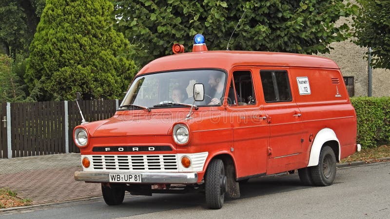Red Ford Van Picture. Image: 87588879
