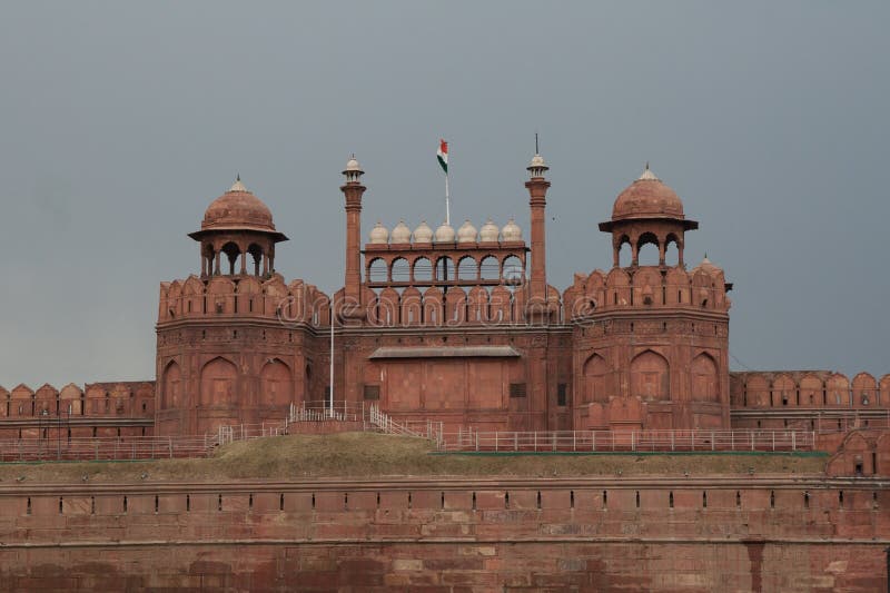 Red Fort in Old Delhi, India Stock Photo - Image of architecture, islam ...