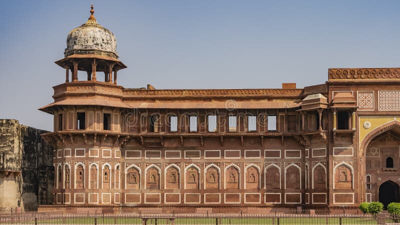 Red Fort in Agra. a Defensive Structure Made of Sandstone Stock Photo ...
