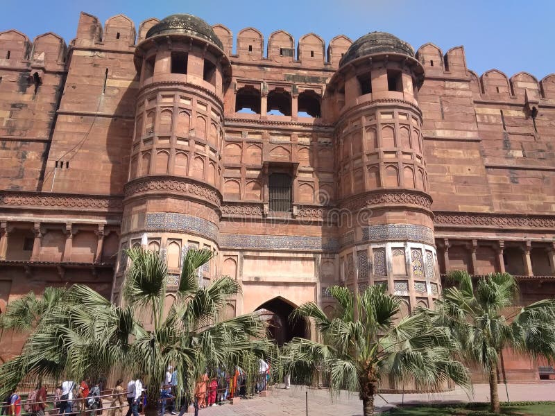 The Red fort of Agra editorial image. Image of wonderful - 152536170