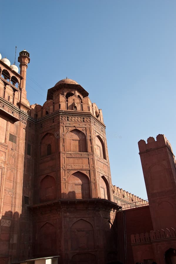 Red Fort of Delhi stock image. Image of muslim, hinduism - 14264687