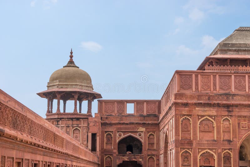 Red fort wall texture stock photo. Image of landmark - 62787434